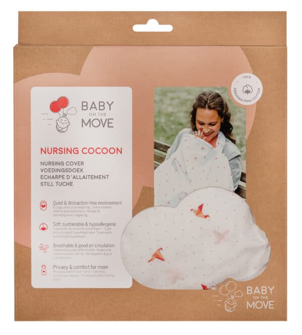 Nursing Cocoon Origami Coral • Baby on the Move • Shop now