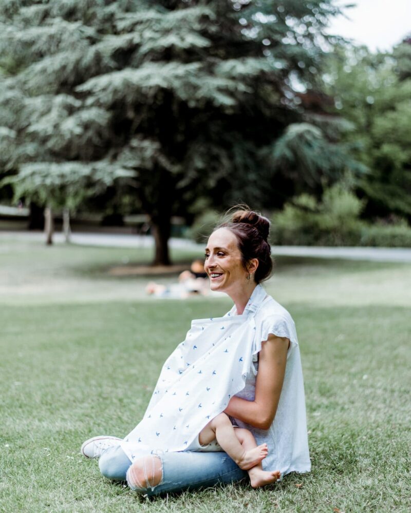 Nursing Cocoon Origami Blue • Baby on the Move • Shop now