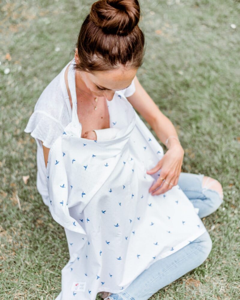 Nursing Cocoon Origami Blue • Baby on the Move • Shop now